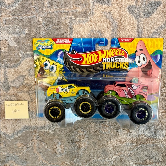 Hot Wheels | Toys | Spongebob And Patrick Hot Wheels Monster Truck Set ...